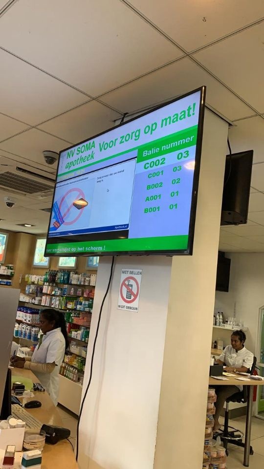 Bank/Hospital/Clinic Service Center Counter QMS Queue Ticketing System