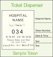 Cold Rolled Steel Wireless Token Display System For Hospitals