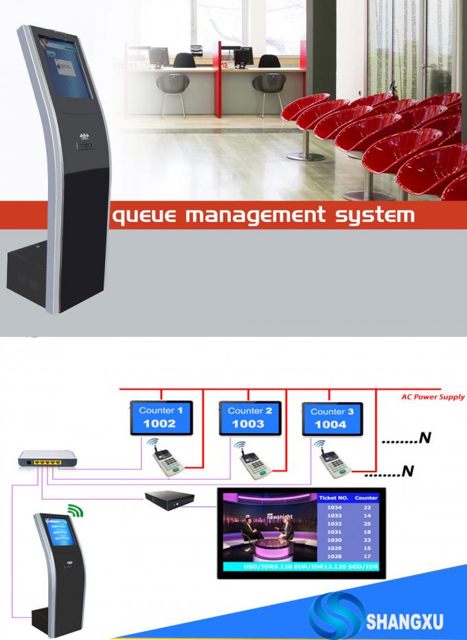 Customized Color Wired Service Center Queue Ticketing System