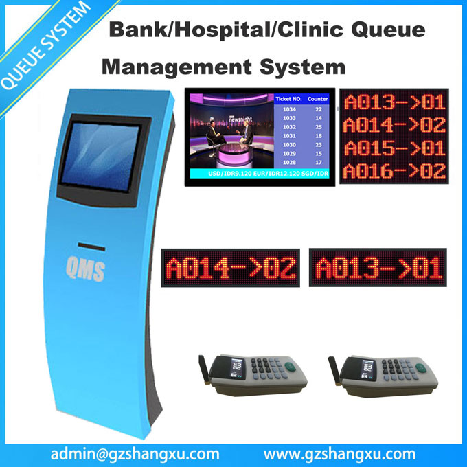 SX-QMS009 High Brightness Bank Queue Number Ticket Machine
