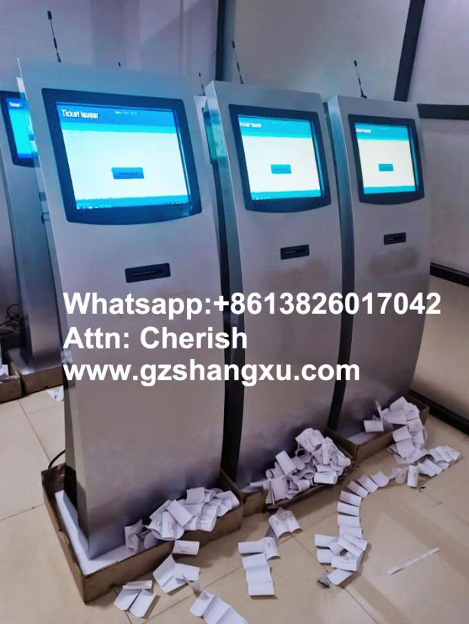Self Service 19 inch Token Number Kiosk Ticket Dispenser Queue Ticket ...