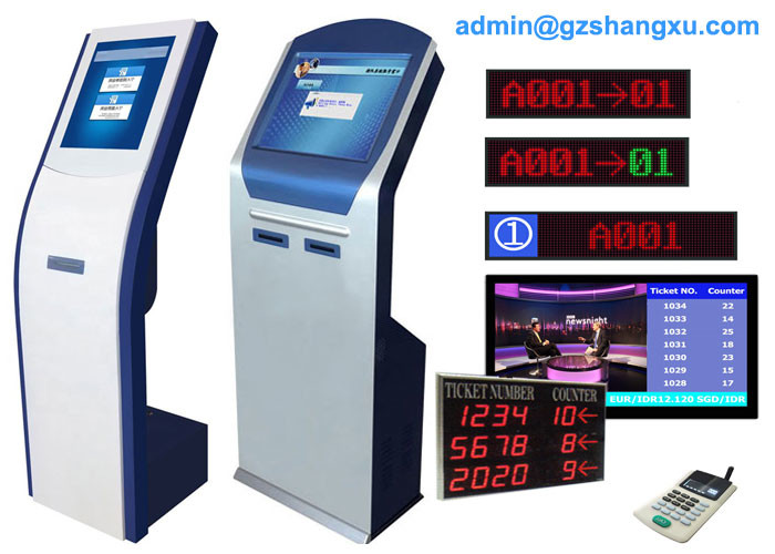 IR Electronic Queuing System Self Service Ticketing Kiosk For Banks ...